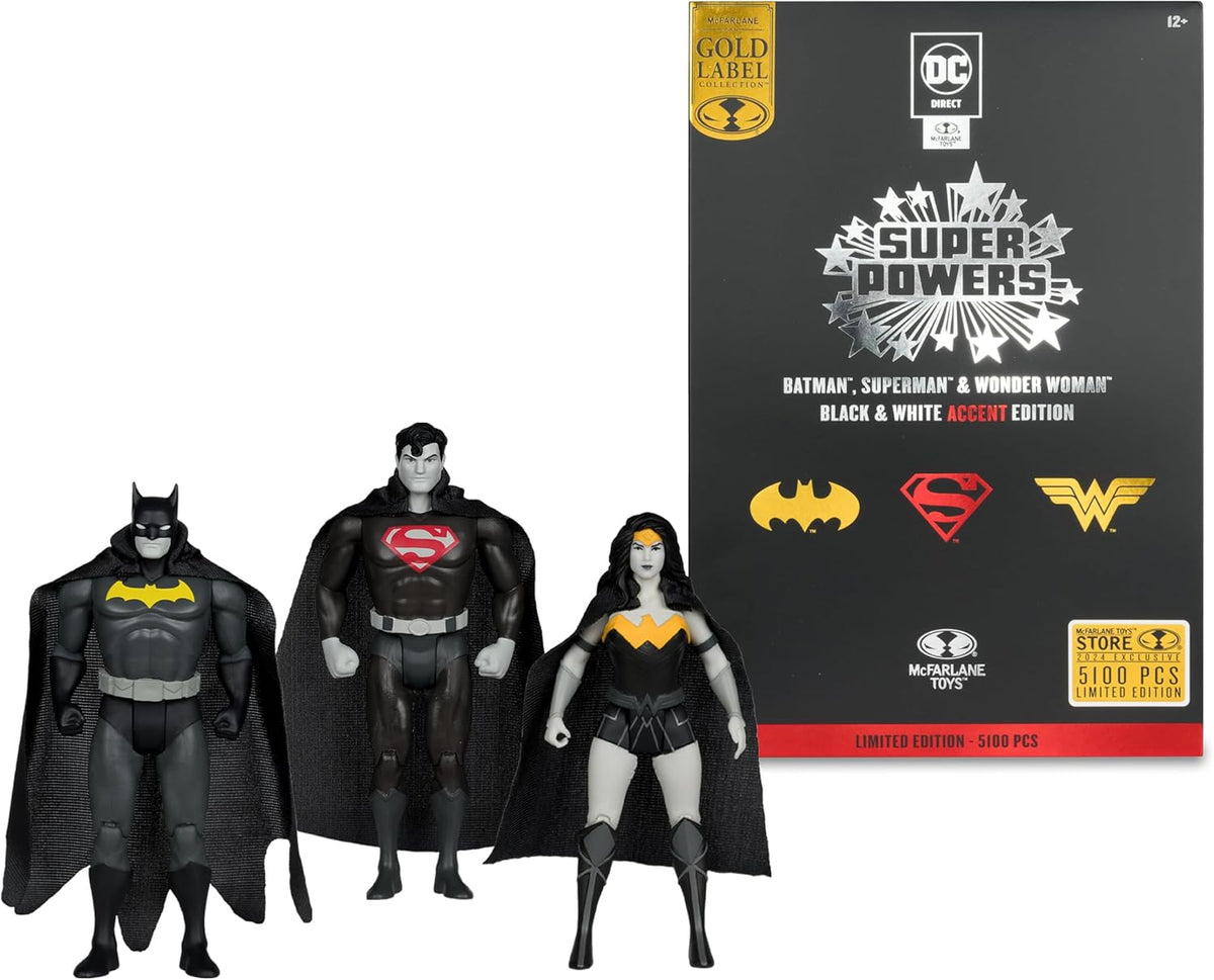 DC Super Powers Trinity Pack 4 Inch Action Figure Exclusive - Batman ...