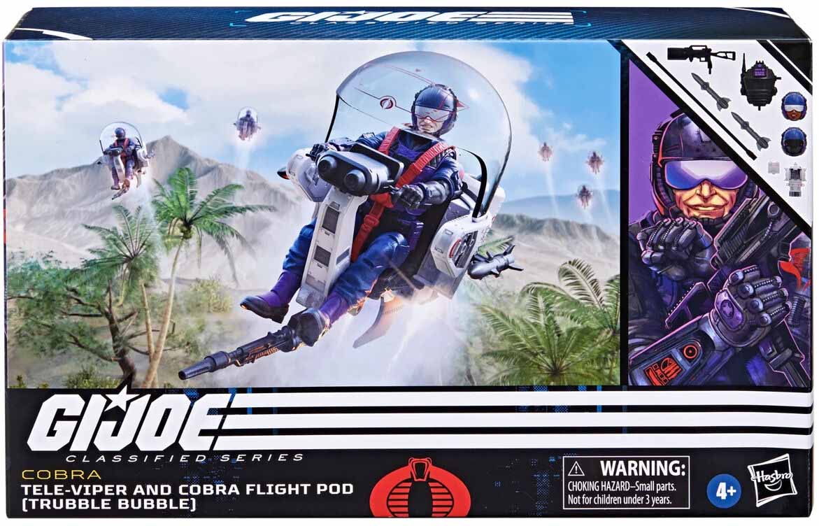 G.I. Joe Classified 6 Inch Vehicle Figure - Tele-Viper & Cobra Flight ...