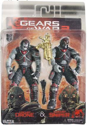 Locust Drone & Locust Sniper Special Edition - Gears Of War Action Fig ...