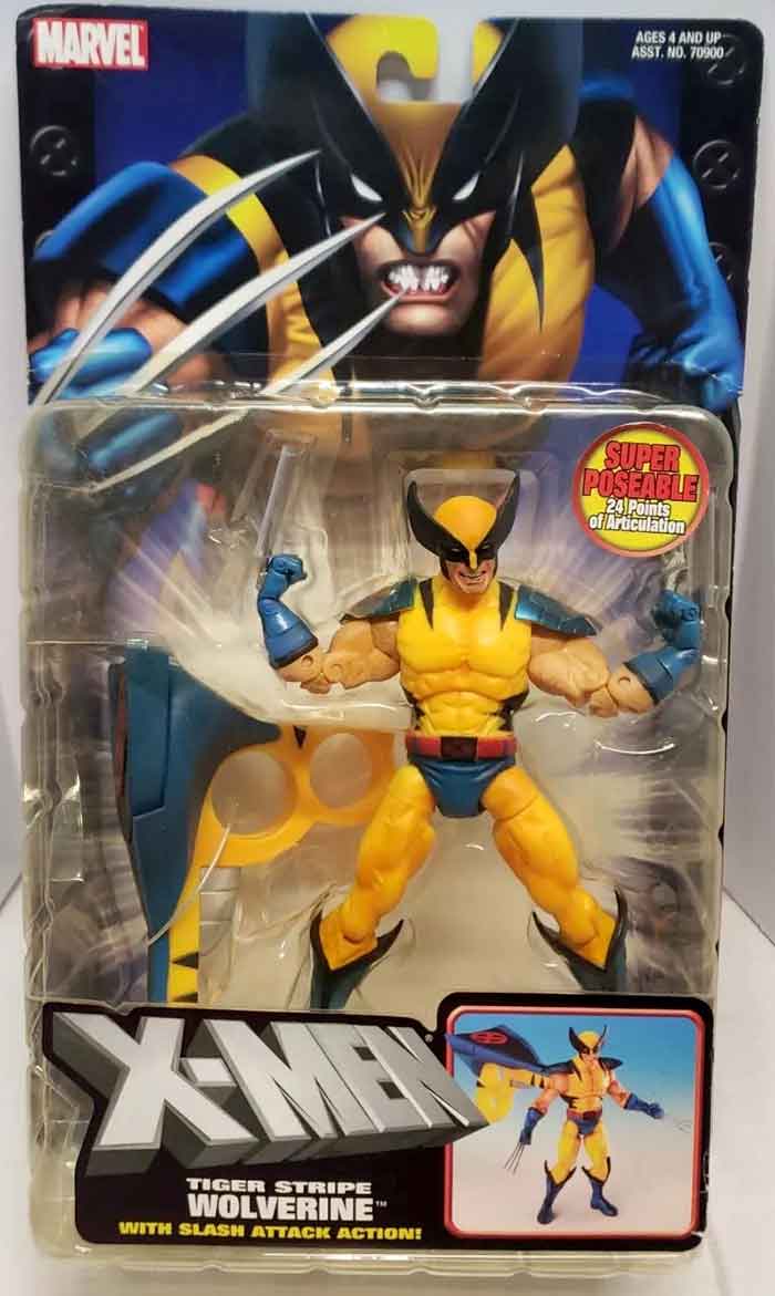 Marvel X-Men 6 Inch Action Figure - Tiger Striper Yellow Wolverine (Sh ...