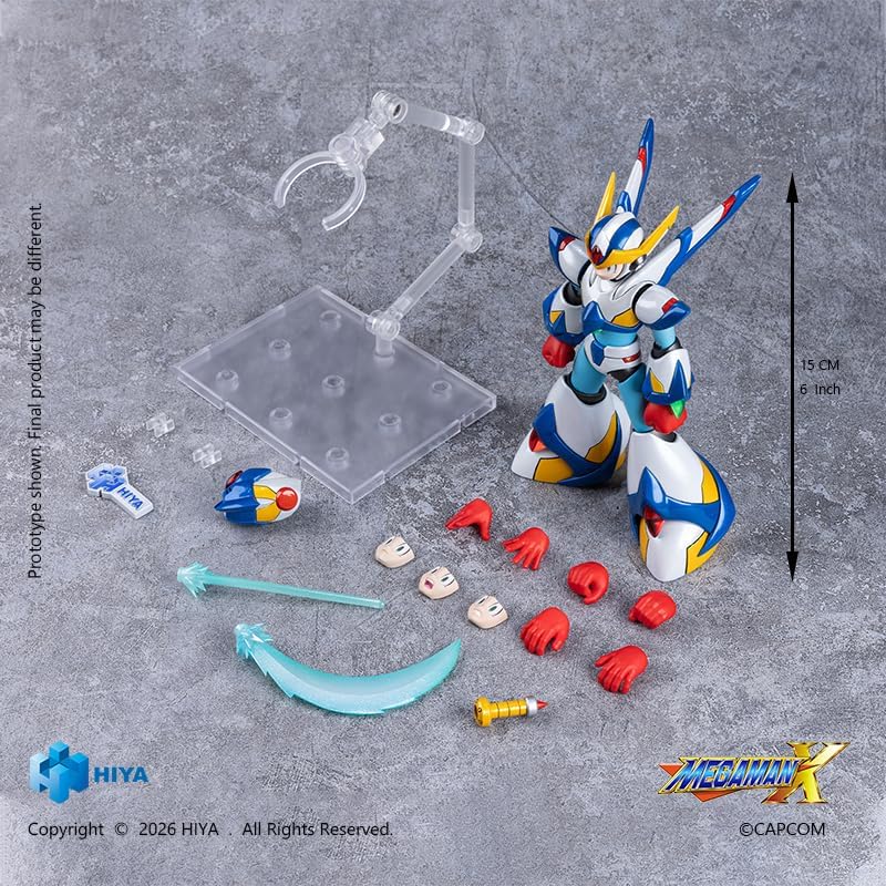 Megaman X 6 Inch Action Figure Exquisite Basic - X Falcon Armor Versio ...