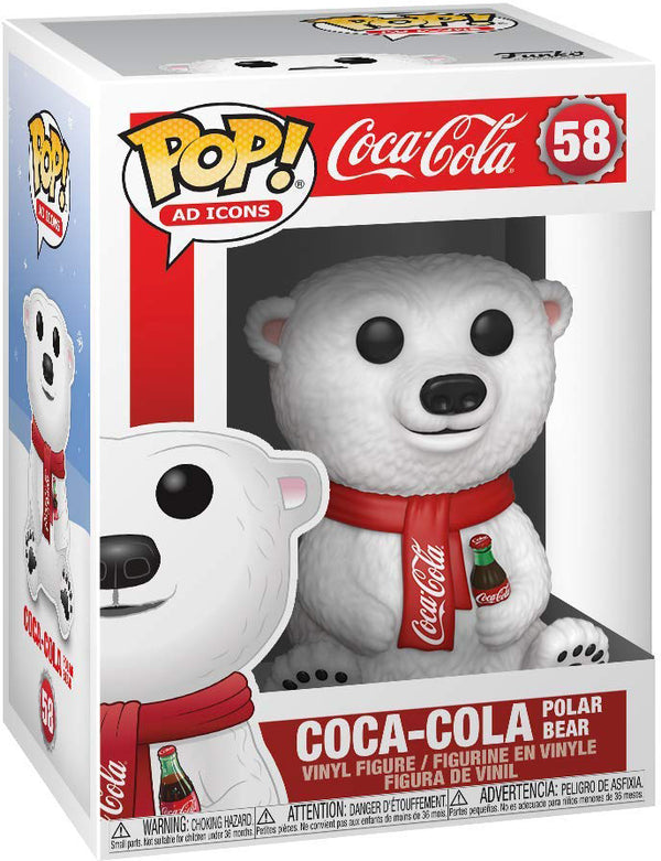 Pop Ad Icons 3.75 Inch Action Figure Coca Cola - Coca-Cola Polar Bear ...