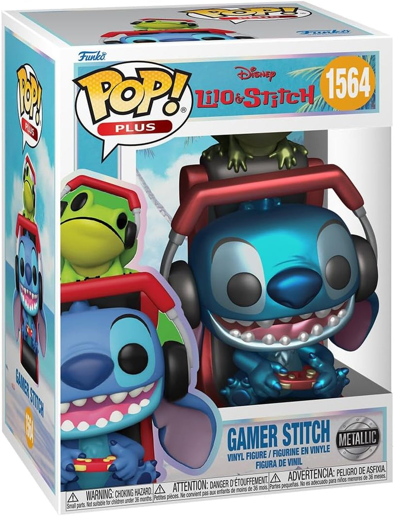 Pop Disney Lilo and Stitch 3.75 Inch Action Figure Plus - Gamer Stitch ...