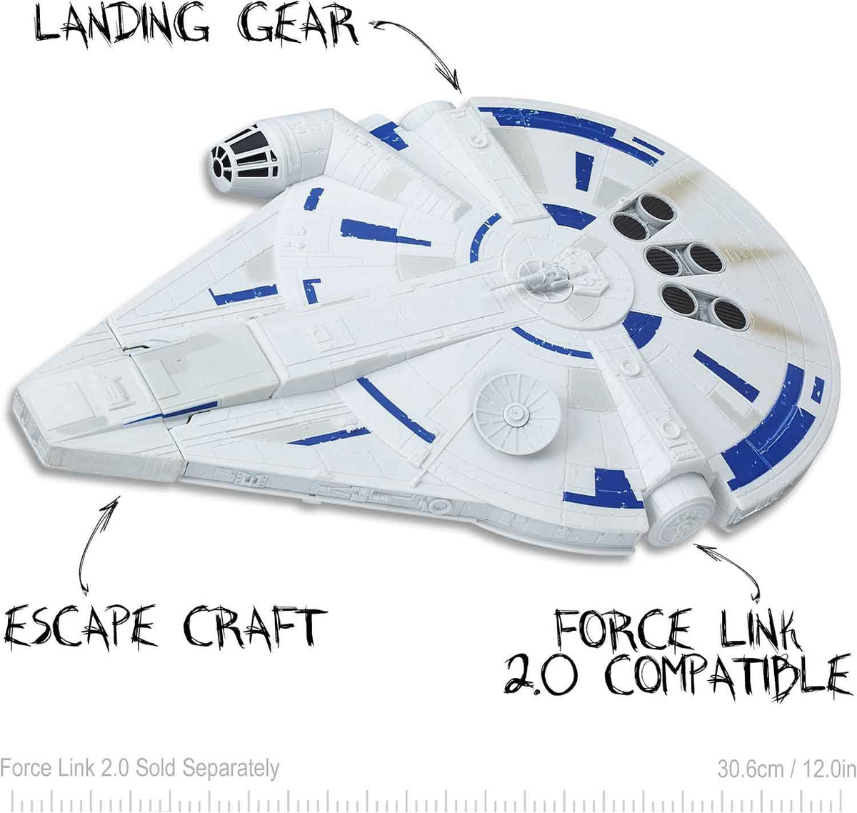 Star Wars Universe Force Link Vehicle Figure - Millennium Falcon with ...