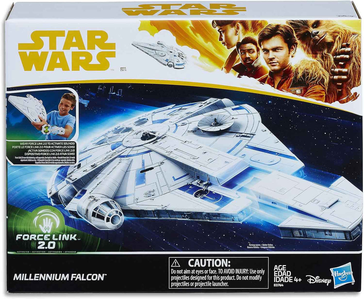 Star Wars Universe Force Link Vehicle Figure - Millennium Falcon with ...