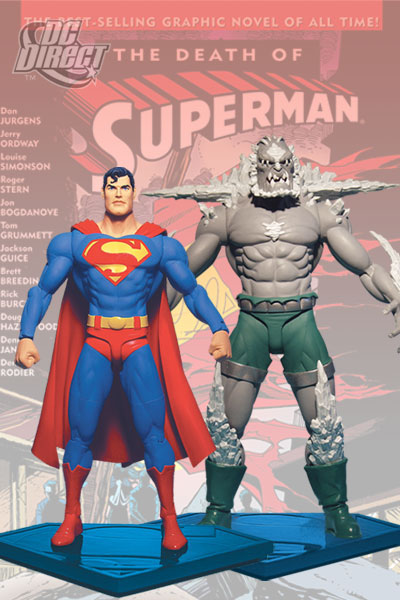 Superman vs Doomsday Action Figures Series 1: Superman vs Doomsday Two ...