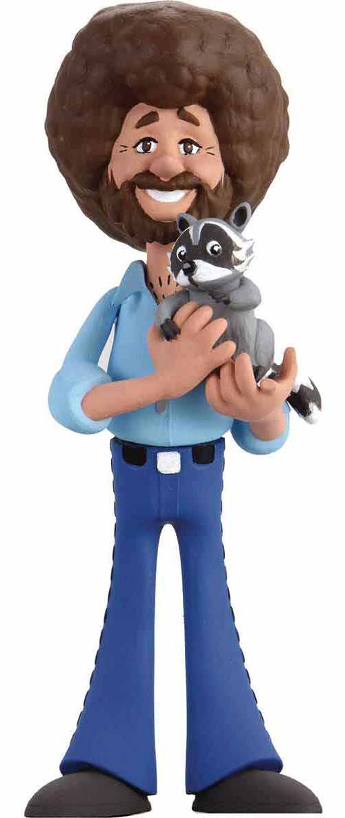 Toony Classic Bob Ross 6 Inch Action Figure - Bob Ross with Racoon ...